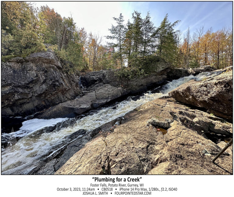 “Plumbing for a Creek”– 2023 U.P. and Wisconsin waterfalls trip